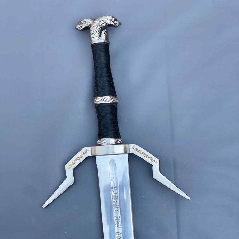 Hand-Forged Witcher Silver Sword – Geralt Replica Blade - Bladescave